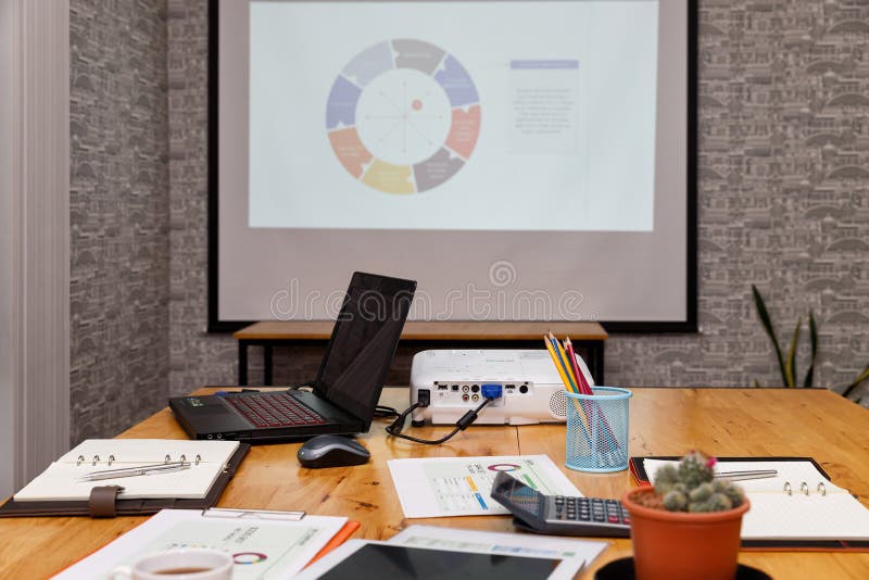 Empty Urban Meeting Room. Interior of Meeting Room in Modern Office ...