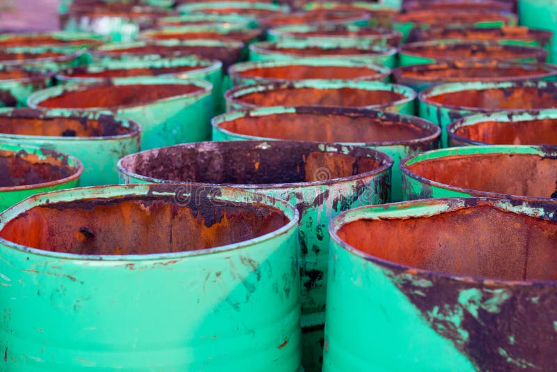 Empty Used barrels stock image. Image of used, metal - 28904533