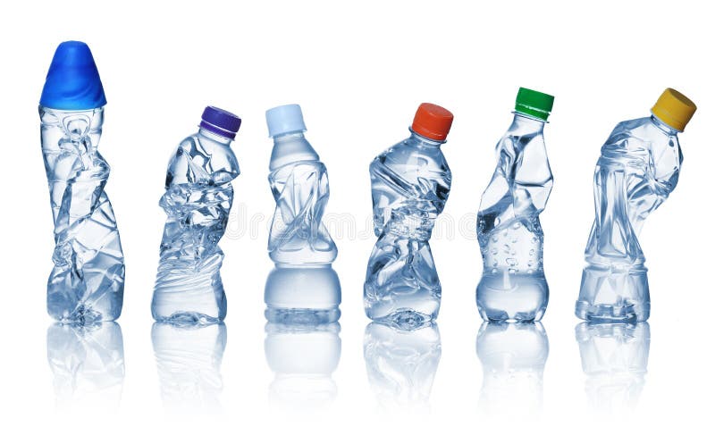 Empty used plastic bottles stock photo. Image of mineral - 22429270