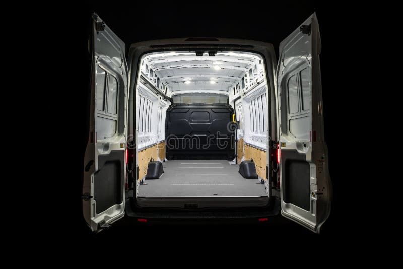 Empty Mercedes Sprinter Van Stock Photo - Image of load, automobile ...