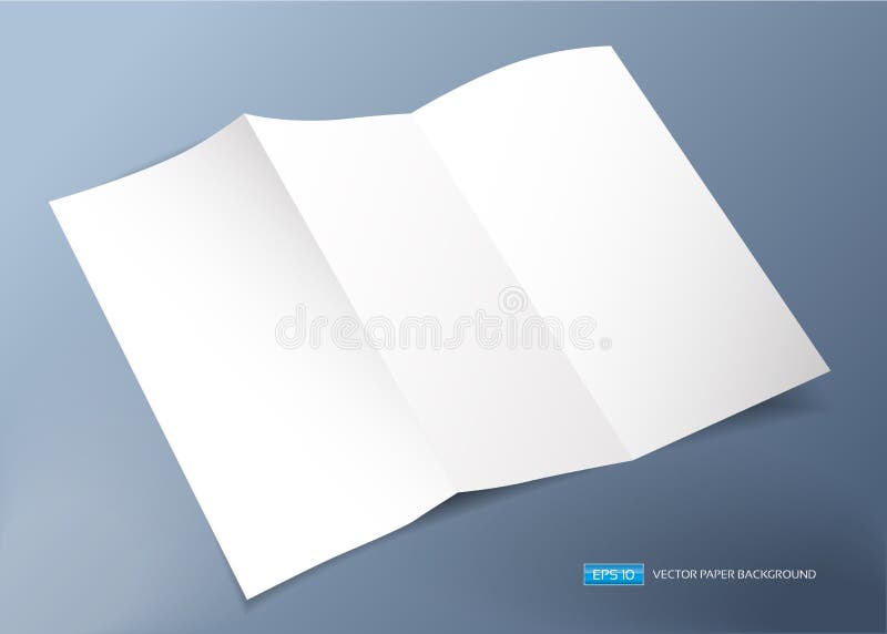 Empty Vector Bend Paper Sheet. - Illustration Stock Vector ...