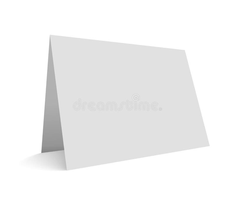 Empty Vector Illustration Greeting Card Isolated on White. Stock Vector ...