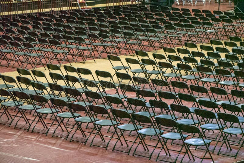 Empty Venue Seats Waiting for Graduates or Performers Stock Image ...