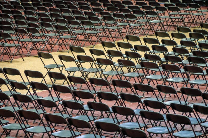 Empty Venue Seats Waiting for Graduates or Performers Stock Photo ...