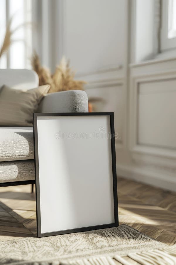 Empty Vertical Frame Mockup Concept, Frame Blank Mockup AI Generated ...