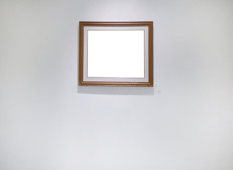 An Empty Vertical Picture Frames Hanging on White Wall, Wall Art Mockup ...