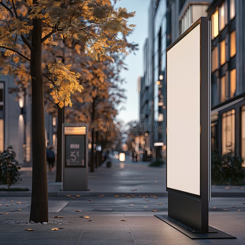 Empty Vertical Sign in City Stock Photo - Image of outdoor, commercial ...