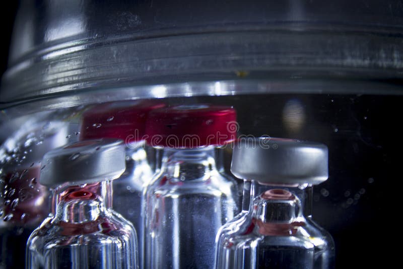 Empty medicine vials stock photo. Image of science, injection - 176658136