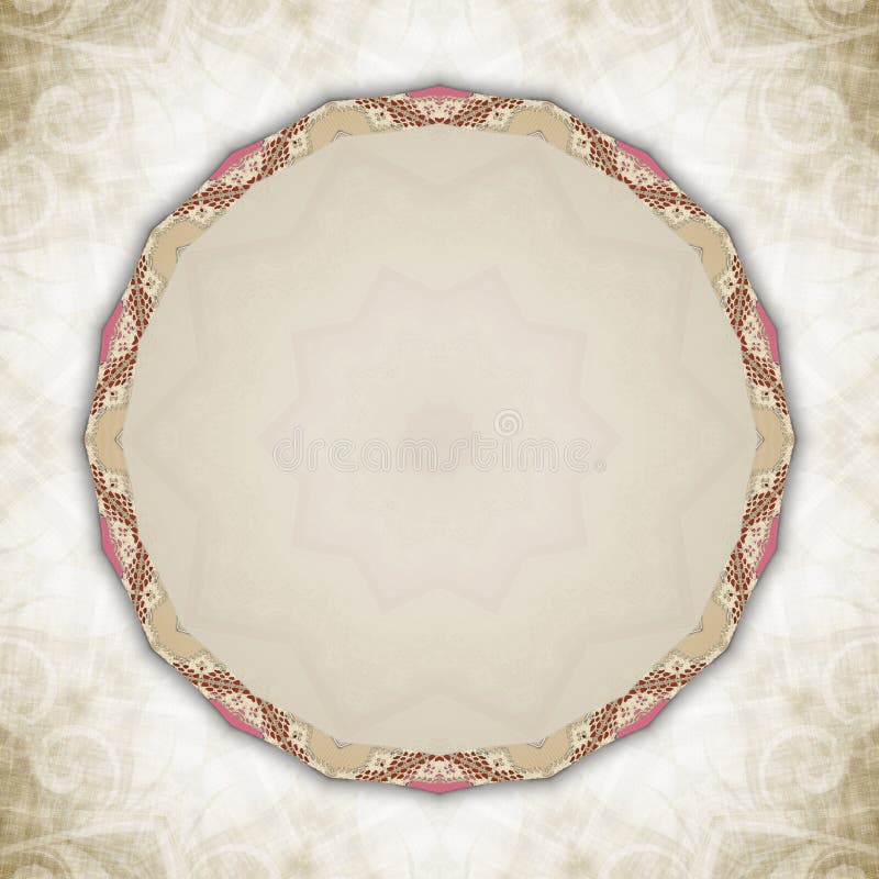 Empty vintage frame stock illustration. Illustration of decoration ...