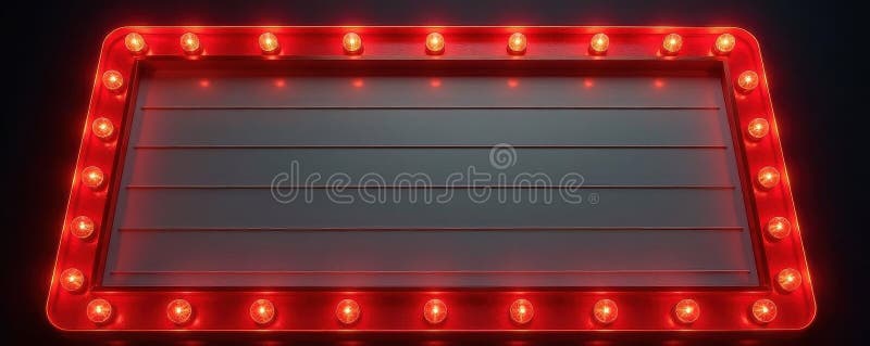 Empty Vintage Marquee Sign Frame, Glowing Bulbs , Pattern, Old, Border ...