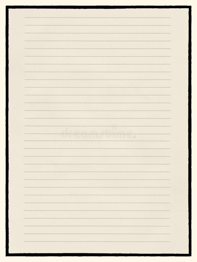 Empty Vintage Notebook Paper Background Stock Photo - Image of abstract ...