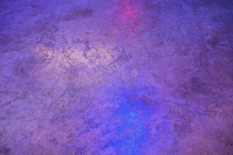 Empty Vintage Old Concrete Floor with Neon Lights Texture Background ...