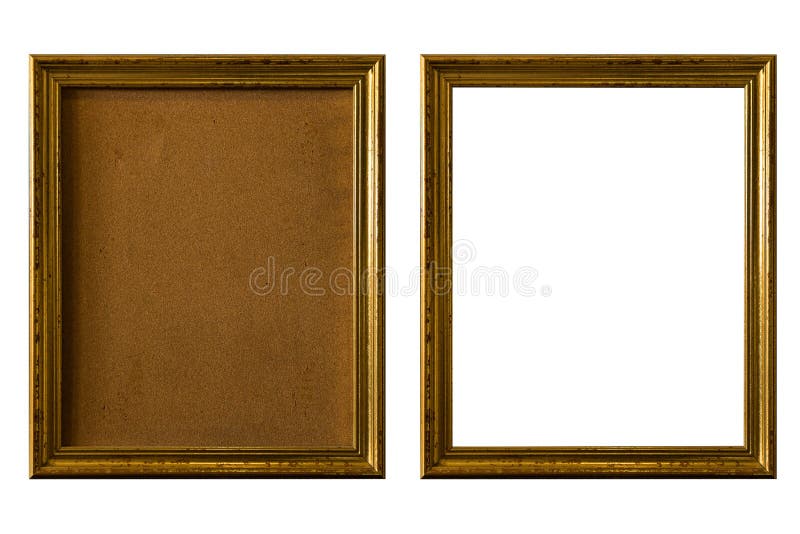 Empty Vintage Photo Frame,wood Frame Isolated on White Background ...