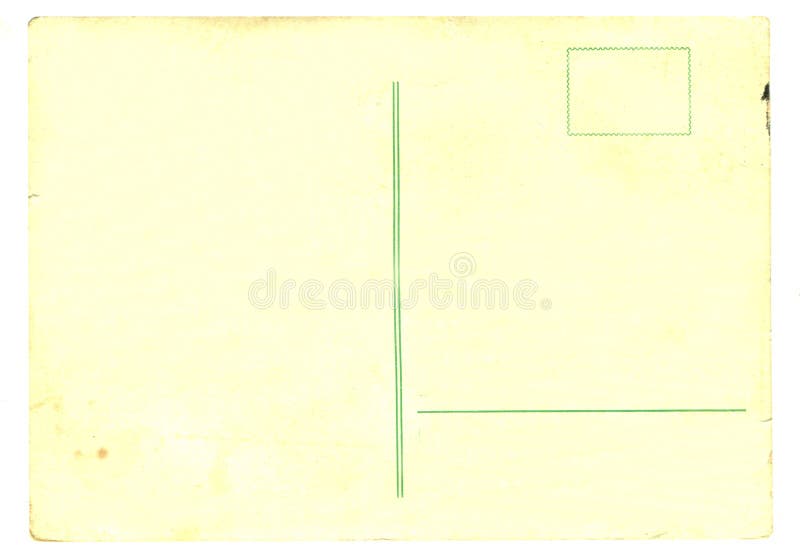 Empty vintage postcard stock illustration. Illustration of postcard ...