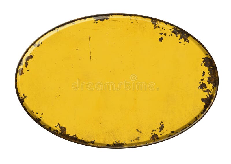Empty Vintage Tin Sign on a White Background Stock Photo - Image of ...