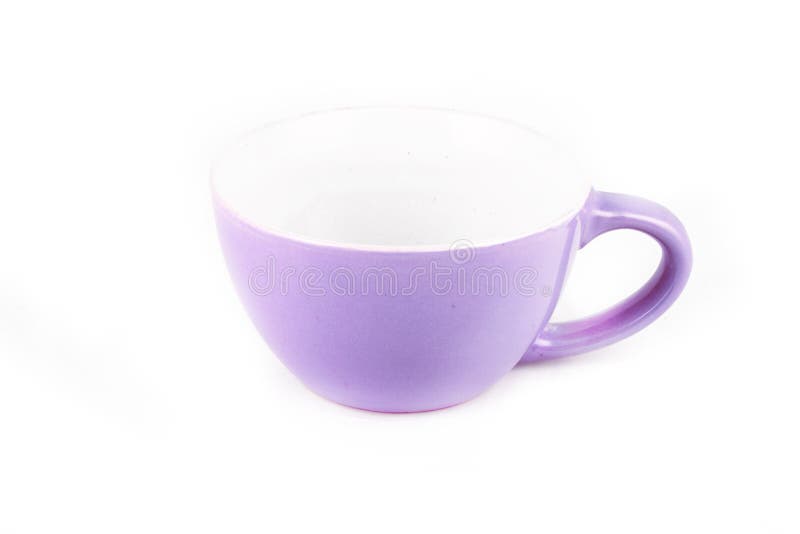 Empty violet tea cup stock image. Image of simple, beverage - 93691121