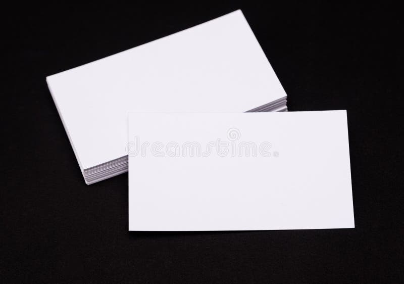Empty Visiting Cards for Mock-up Stock Photo - Image of background ...