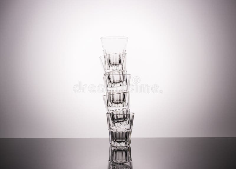Empty Vodka or Whisky Glass Beaker Stock Photo - Image of alcohol ...