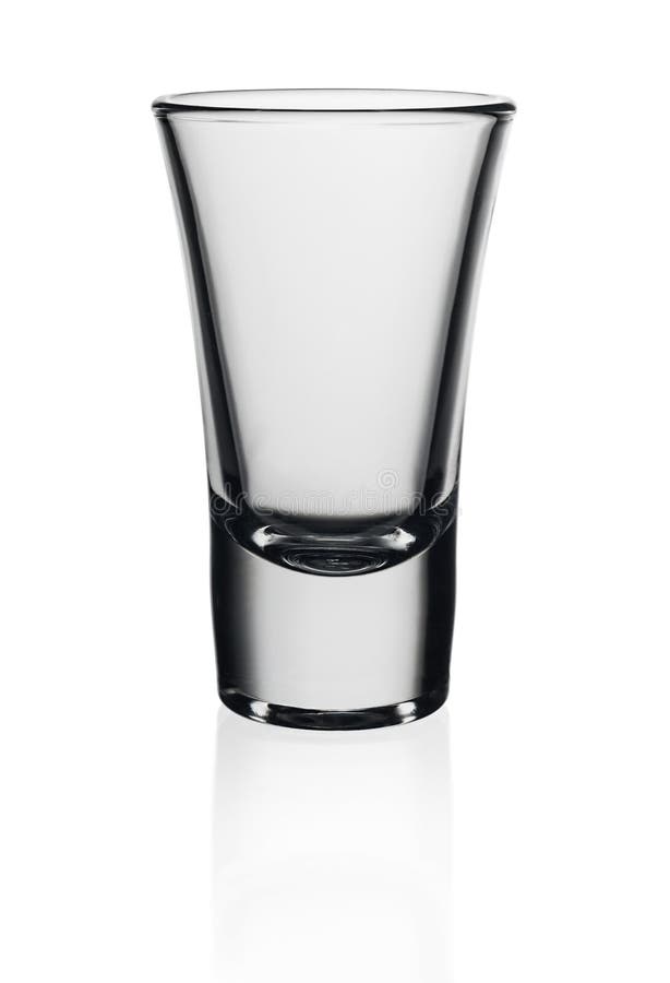 Empty Vodka or Whisky Glass Beaker Stock Photo - Image of alcohol ...