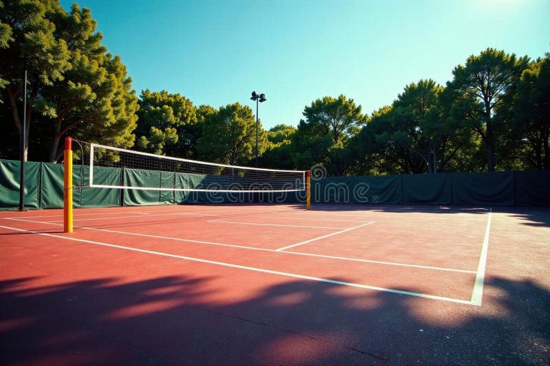 Empty Volleyball Court, Stark Net, Dramatic Shadows , Dramatic Lighting ...