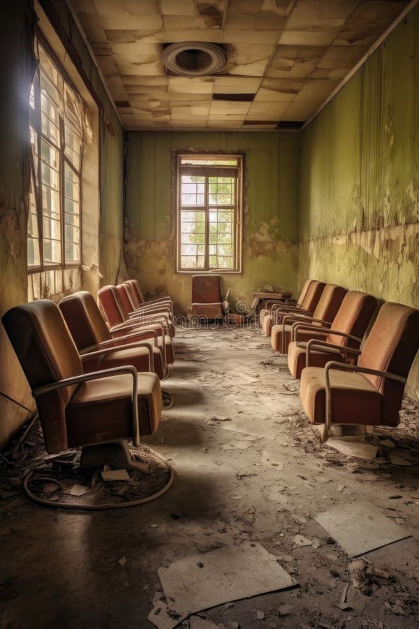 Empty Waiting Room with Chairs and Magazines Stock Illustration ...