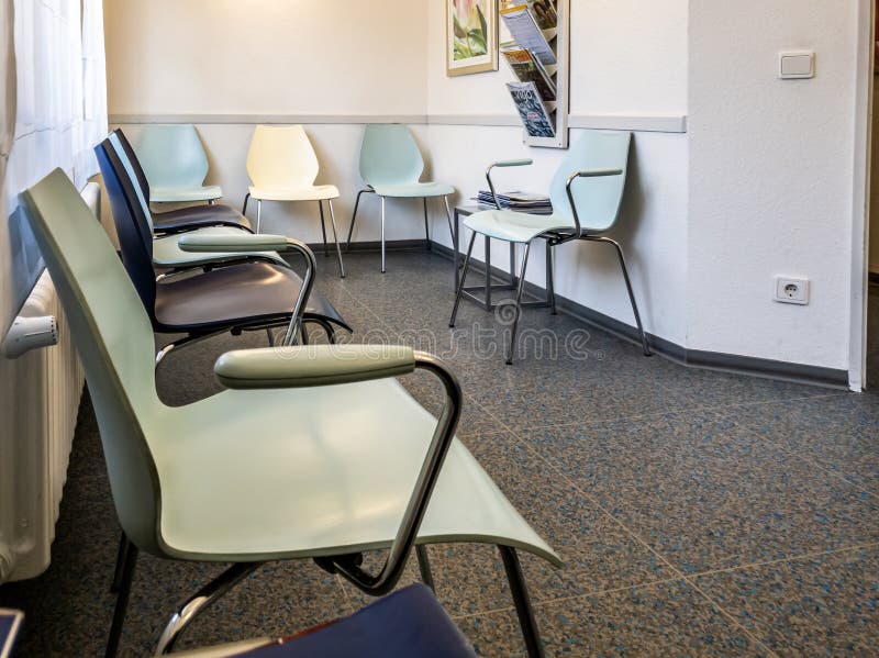 Empty Waiting Room of Medical Office Stock Image - Image of hospital ...