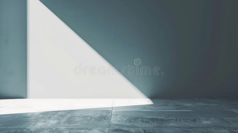 Empty Wall with Light Shadow Minimalist Stock Illustration ...