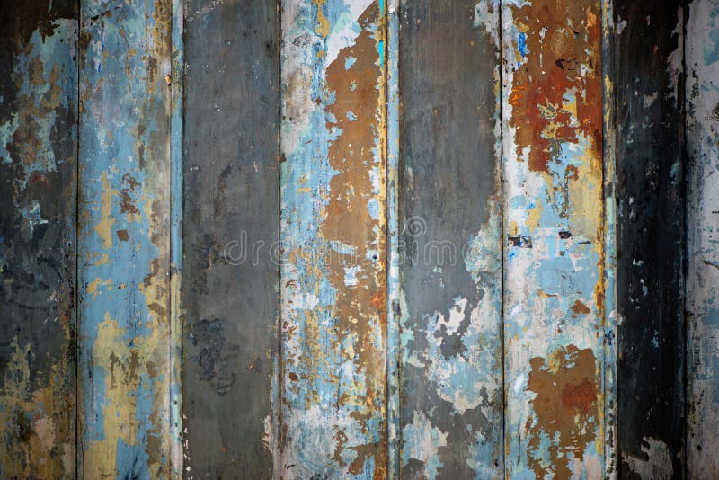 Empty, Wall and Rust on Wood, Texture and Color with Damage ...