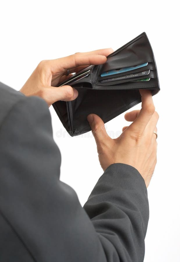 Empty wallet stock image. Image of business, spending, look - 456955