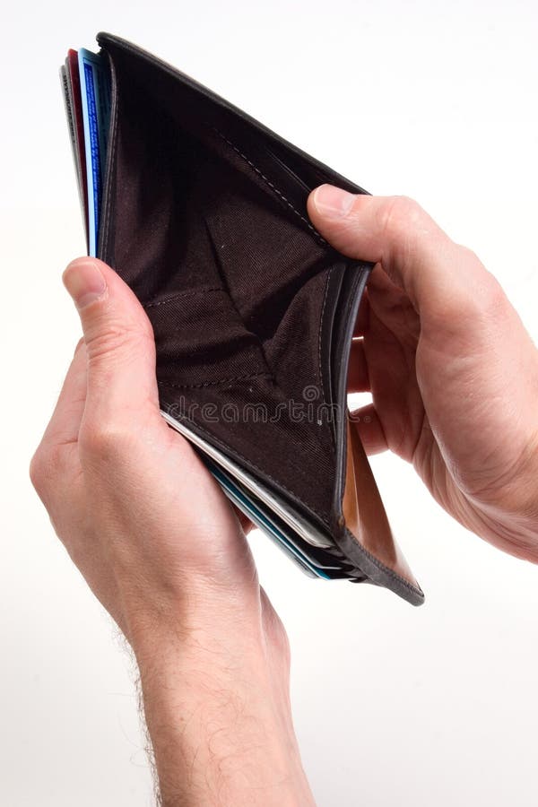 Empty wallet stock image. Image of business, spending, look - 456955
