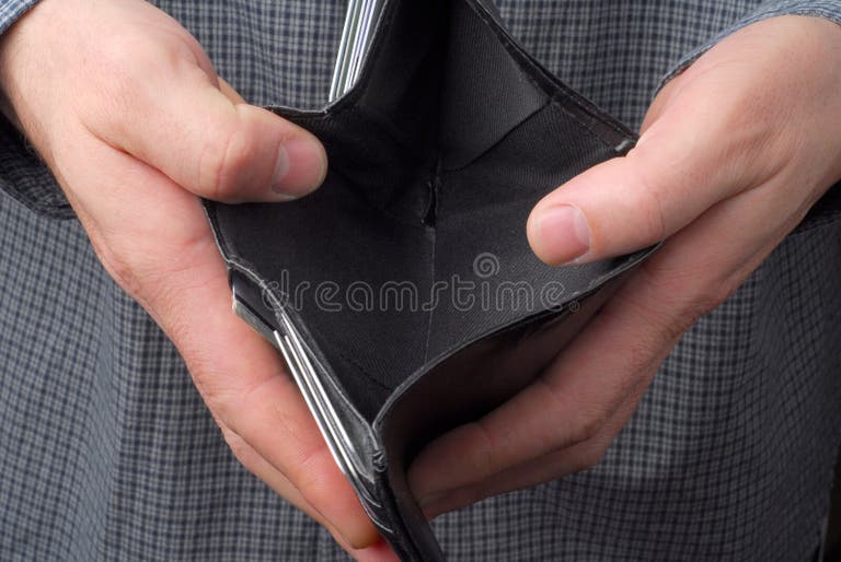 Empty Wallet stock image. Image of gone, leather, spending - 5436347