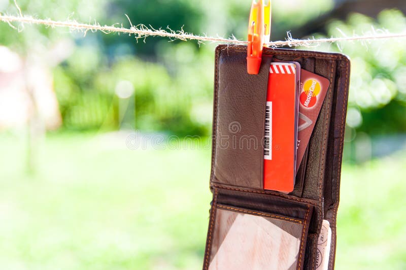 Empty wallet editorial photo. Image of open, money, poverty - 97101516