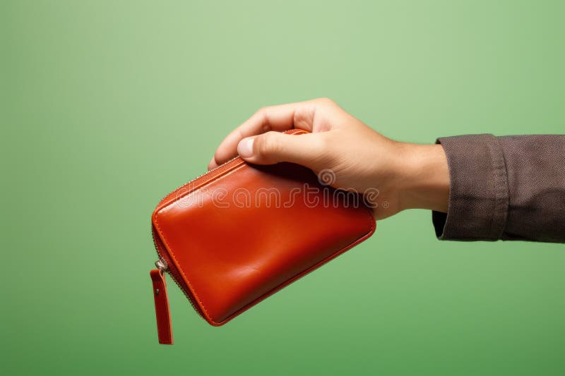 Empty Wallet in Solid Light AI Generated Stock Illustration ...