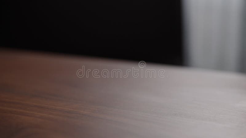Empty Walnut Wood Table with Copy Space Stock Image - Image of empty ...