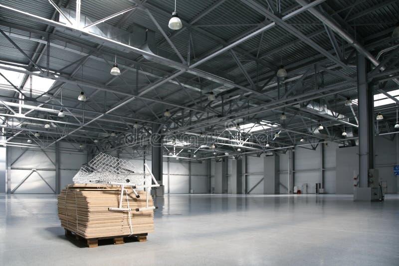 Empty warehouse stock image. Image of order, architecture - 2669835