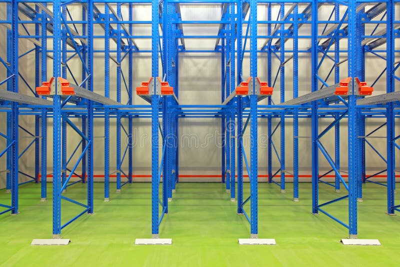 Empty Warehouse stock photo. Image of metal, business - 76219112