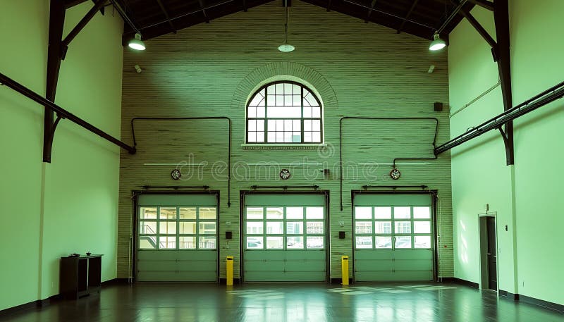 Empty Warehouse Interior, Industrial Space and Large Storage Facility ...