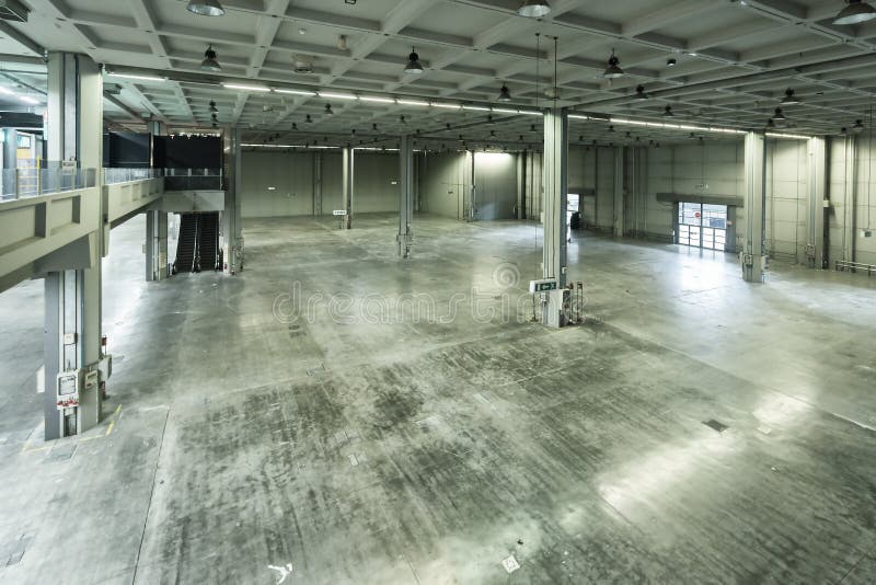 Empty warehouse interior stock photo. Image of indoors - 34731936