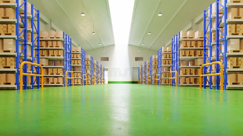 Empty Warehouse in Logistic Center,Warehouse for Storage and ...