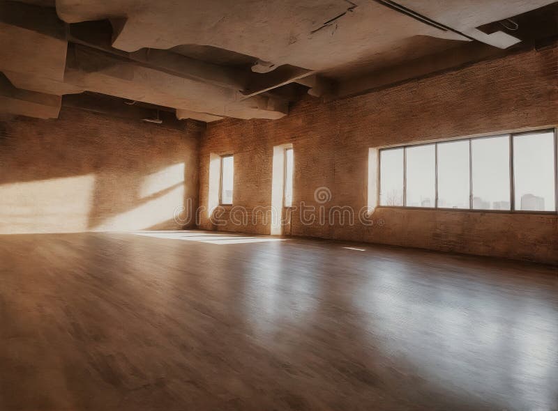 Empty Warehouse Wall or Commercial Area, Industrial Background Stock ...