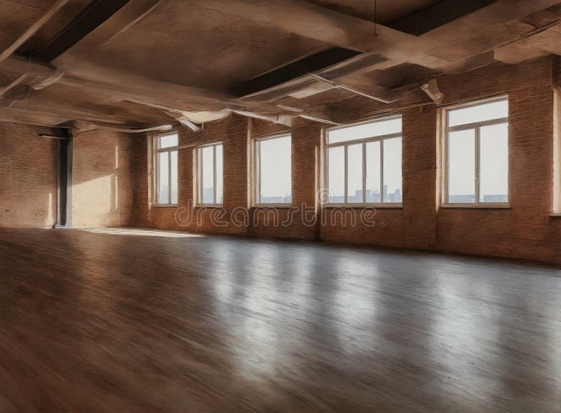 Empty Warehouse Wall or Commercial Area, Industrial Background Stock ...