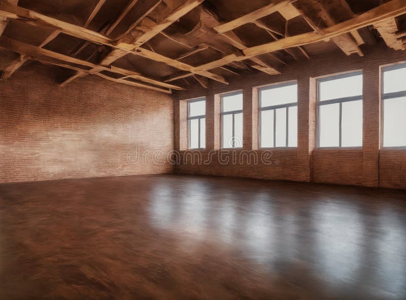 Empty Warehouse Wall or Commercial Area, Industrial Background Stock ...