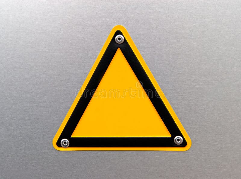 Empty warning sign stock photo. Image of space, alert - 10315670
