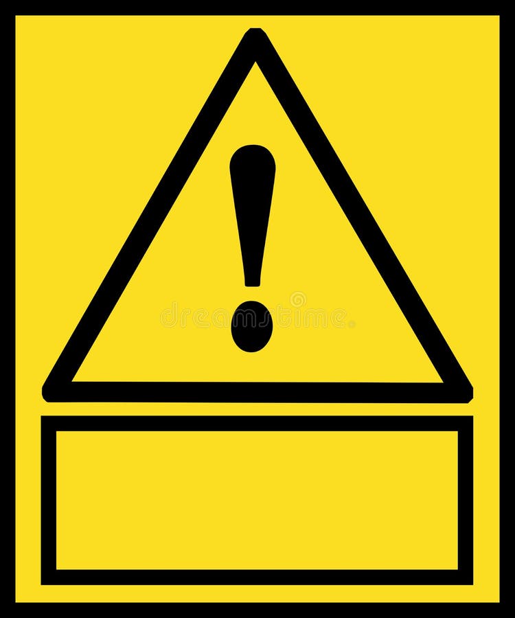Empty Warning Sign Templates Set Stock Vector - Illustration of post ...