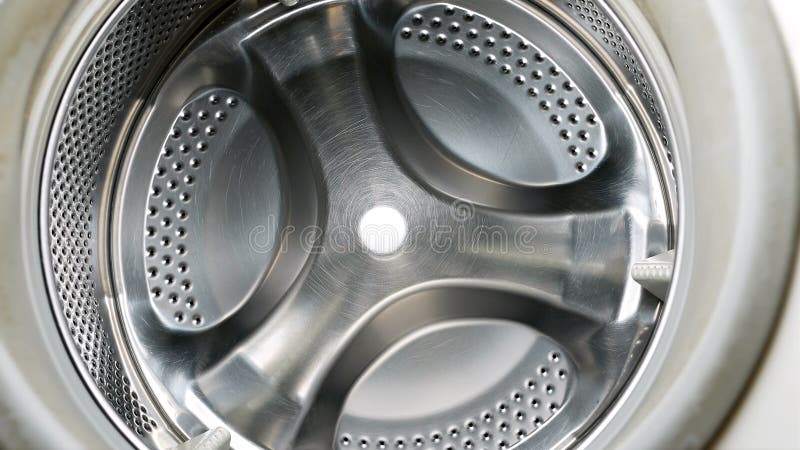 Empty Washing Drying Machine in Laundry Stock Photo - Image of round ...