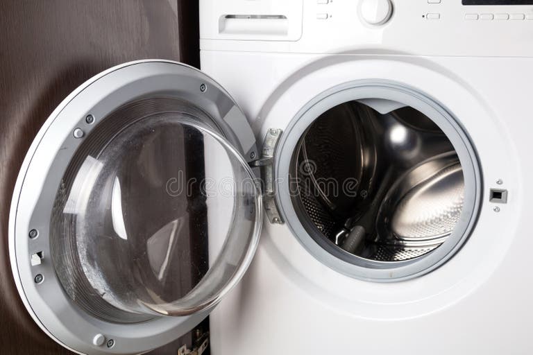 Empty washing machine stock image. Image of clothes, appliance - 31689609