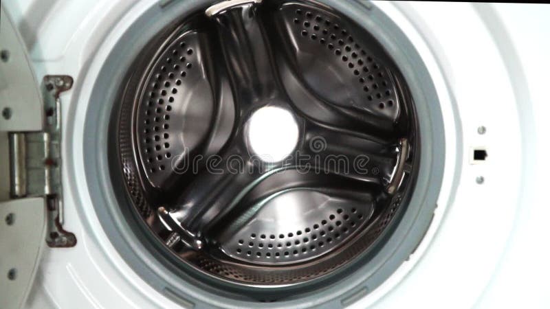 Empty Washing Machine Opening Door. Stock Video - Video of inside ...