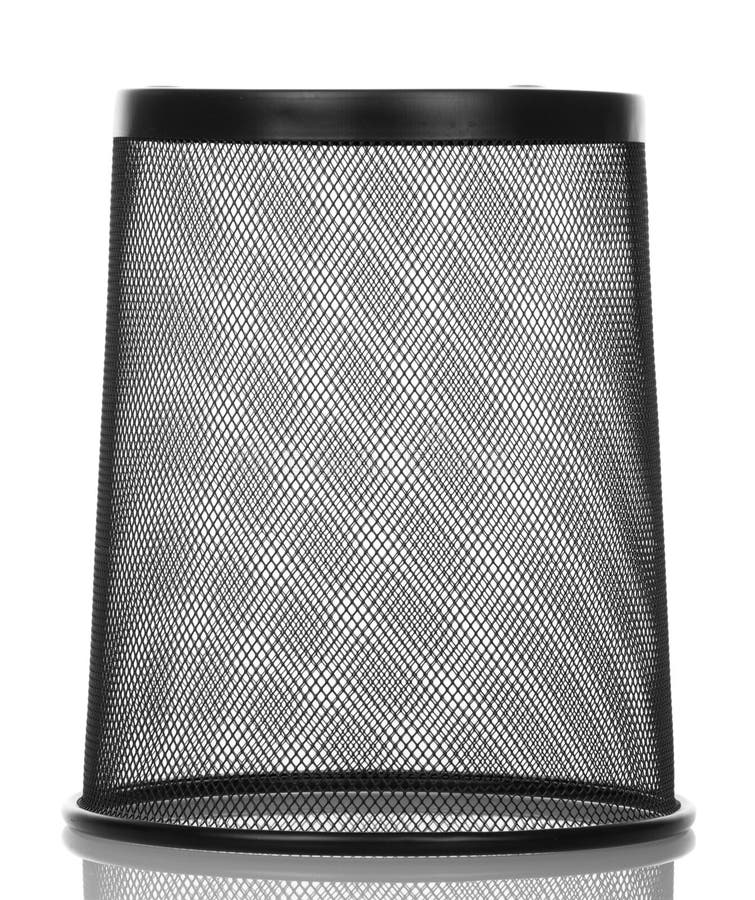 Empty the Waste Basket on White Background. Stock Photo - Image of ...