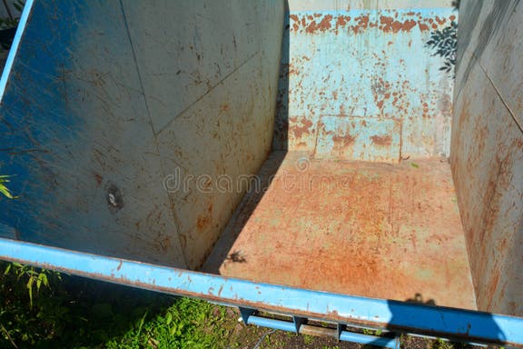 A empty waste container stock image. Image of rubbish - 239995811