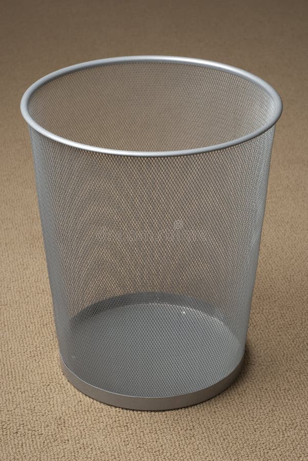 Empty wastebasket stock image. Image of business, office - 26888673